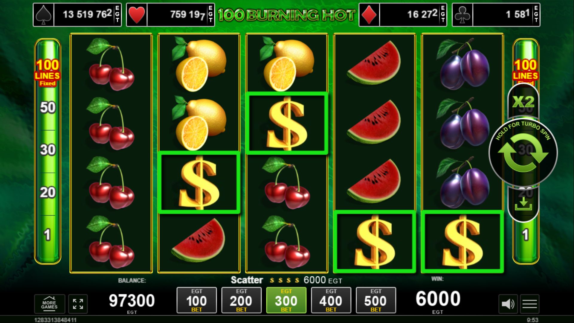 100 Burning Hot - Slot Igre 100 Burning Hot